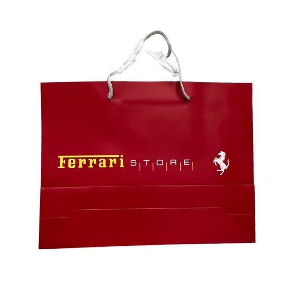 Ferrari | Bags | Ferrari Store Shopping Bag Size Medium | Poshmark